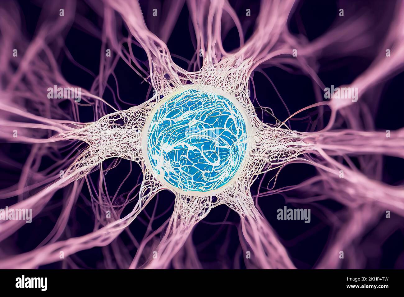 Nerve pathways in the human body illustration 01 Stock Photo - Alamy
