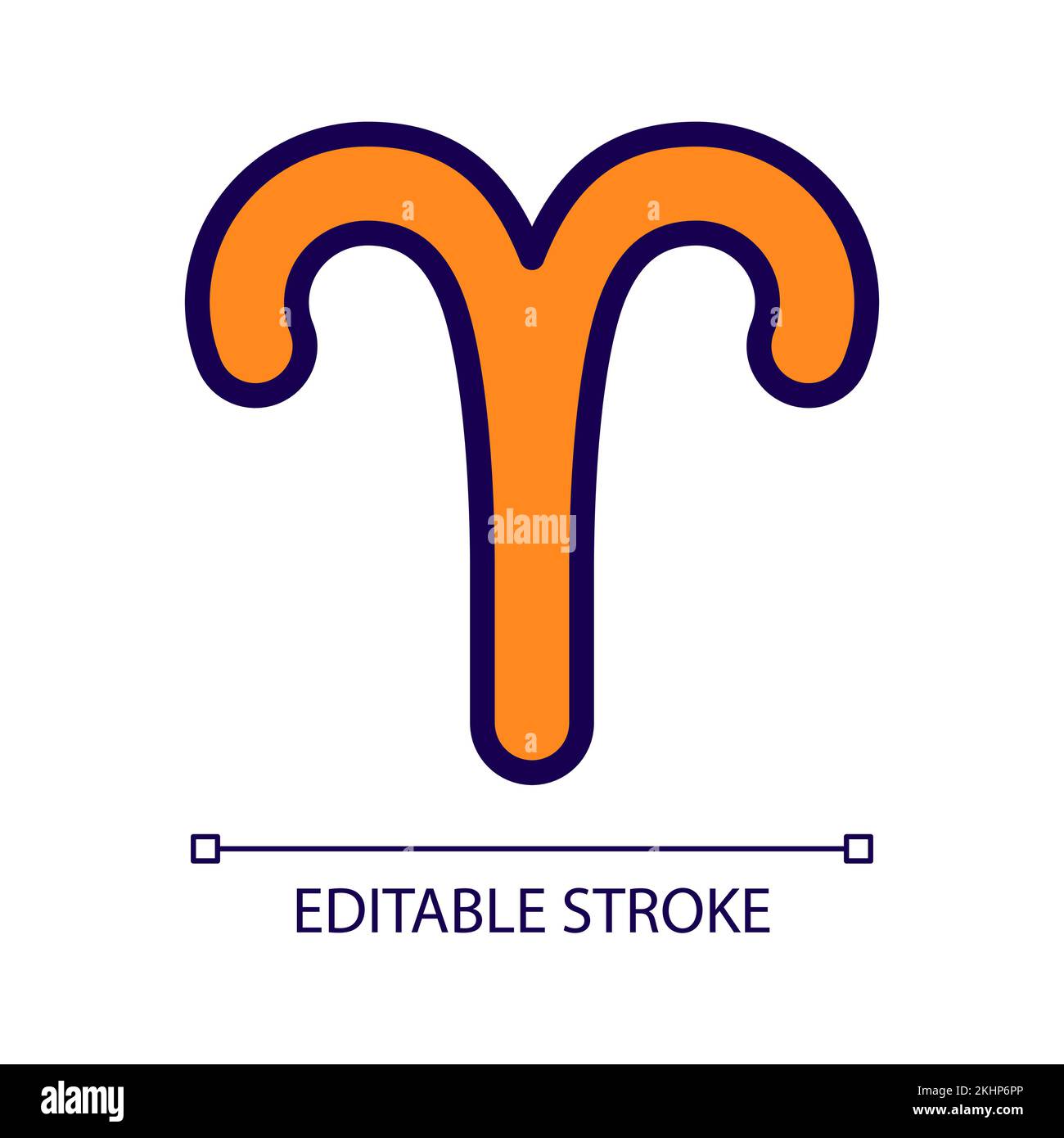 Aries pixel perfect RGB color icon Stock Vector Image & Art - Alamy