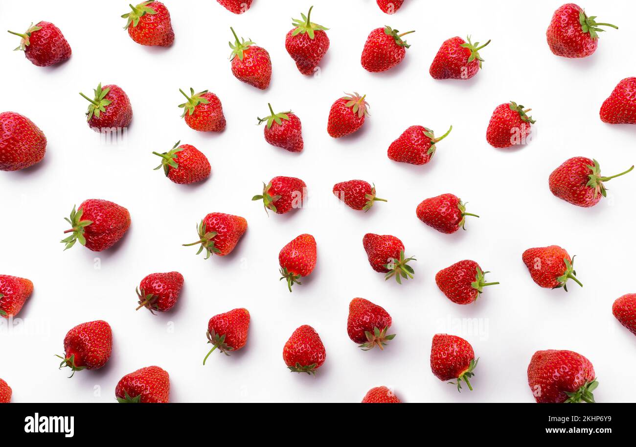 Strawberries wallpaper cut hi-res stock photography and images - Alamy