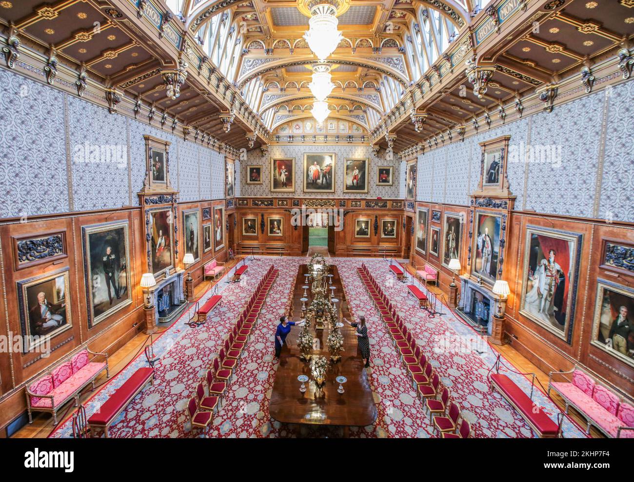 windsor , Berkshire, UK 24 November 2022 Windsor Castle unveiled the ...