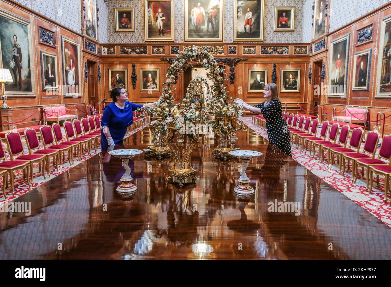 windsor , Berkshire, UK 24 November 2022 Windsor Castle unveiled the ...