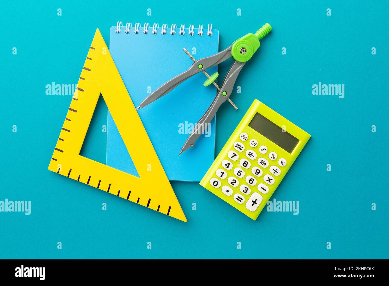 Colored items for school on a bright background. High quality photo ...