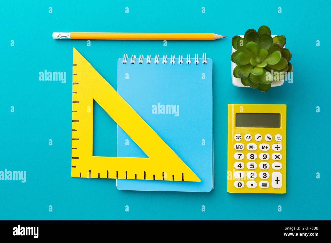 Colored items for school on a bright background. High quality photo ...