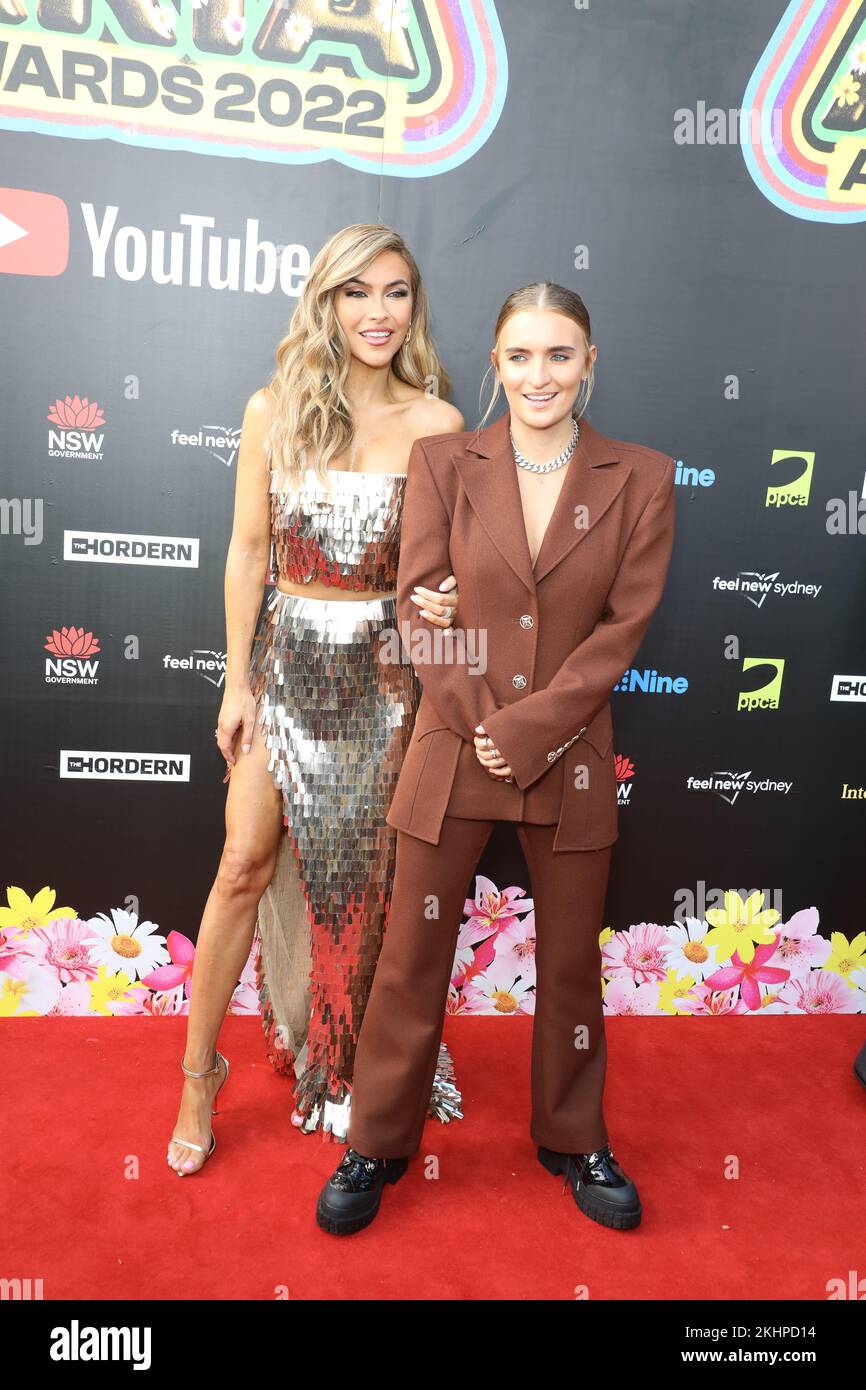 Sydney, Australia. 24th November 2022. Chrishell Stause and Georgia ...