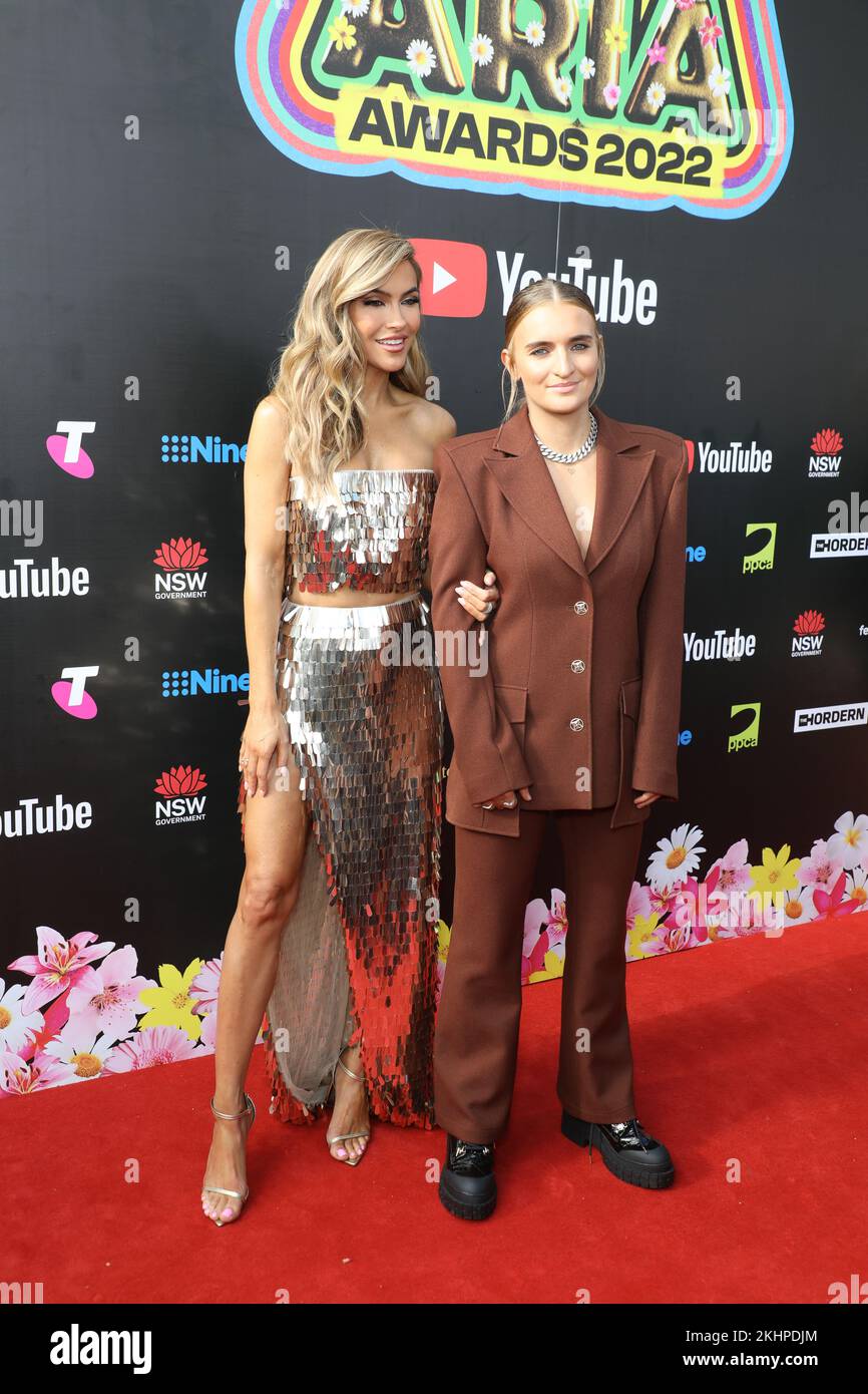 Sydney, Australia. 24th November 2022. Chrishell Stause and Georgia ...