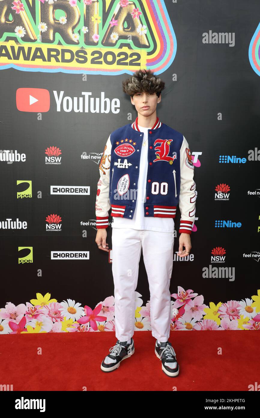 Sydney, Australia. 24th November 2022. Fonzie Gomez arrives on the red ...