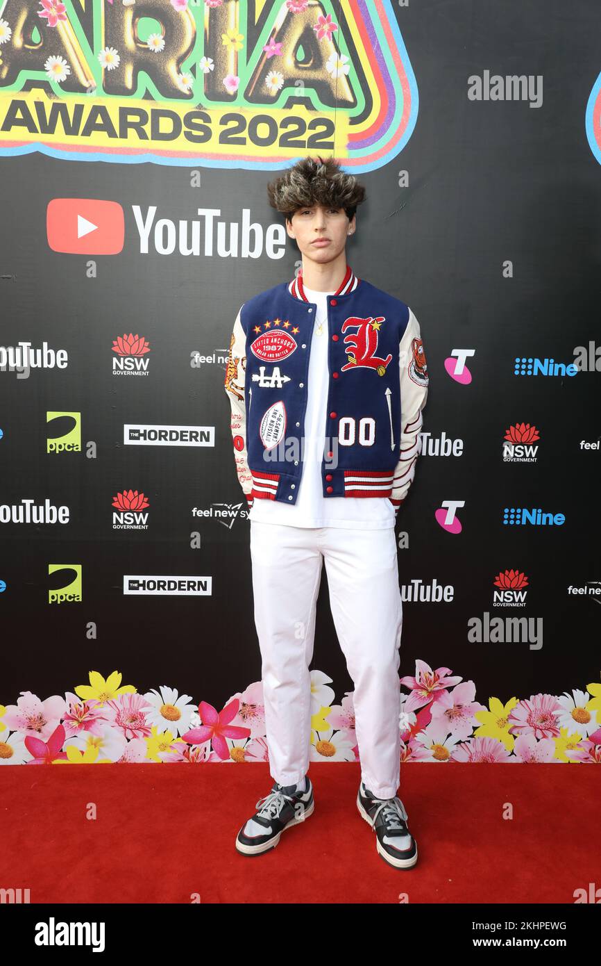 Sydney, Australia. 24th November 2022. Fonzie Gomez arrives on the red ...