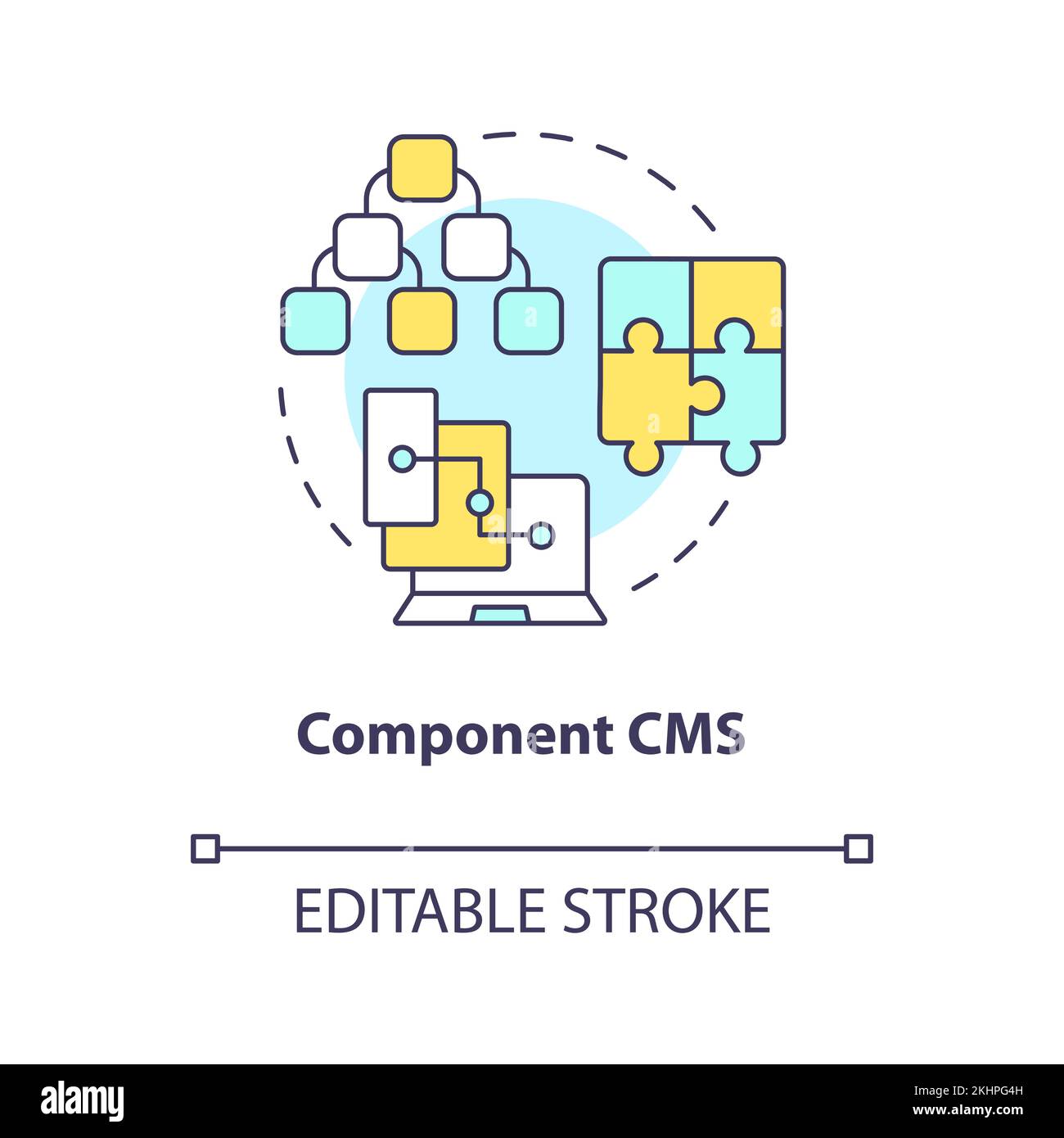 Cms technology logo Stock Vector Images - Alamy