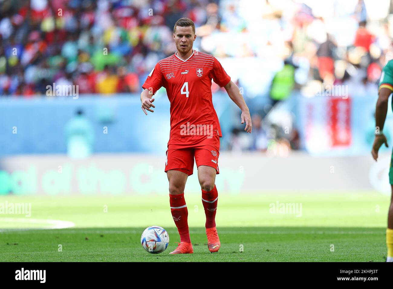 Nico Elvedi during the FIFA World Cup Qatar 2022 Group G match between ...