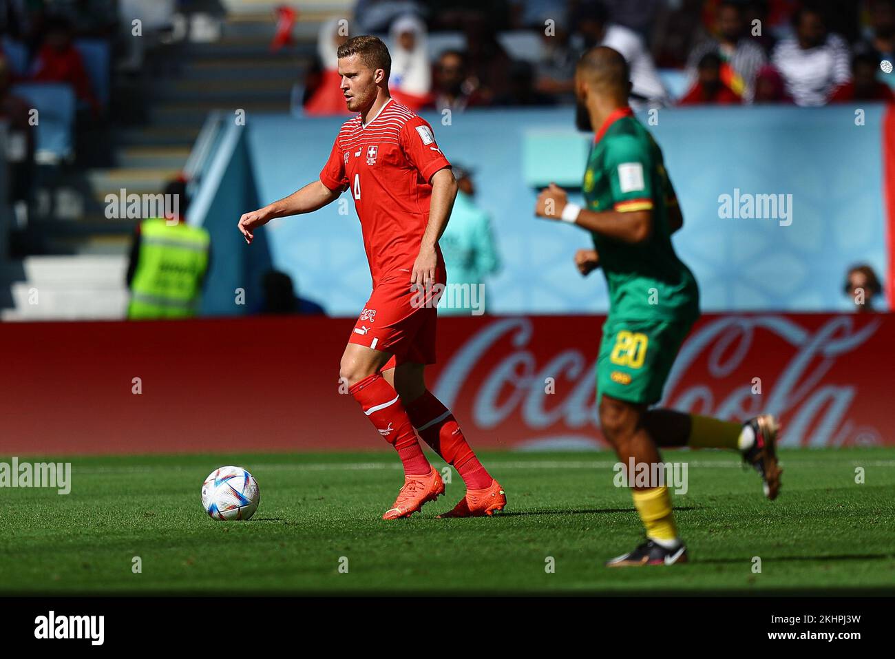 Nico Elvedi during the FIFA World Cup Qatar 2022 Group G match between ...