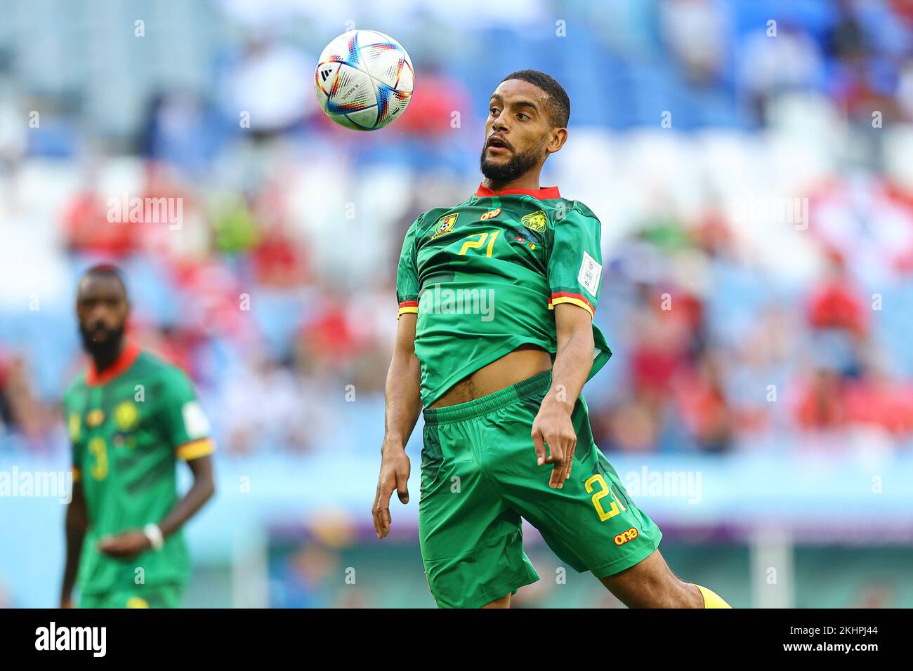 Jean-Charles Castelletto during the FIFA World Cup Qatar 2022 Group G match between Switzerland ...