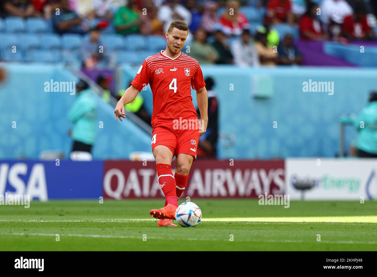 Nico Elvedi during the FIFA World Cup Qatar 2022 Group G match between ...