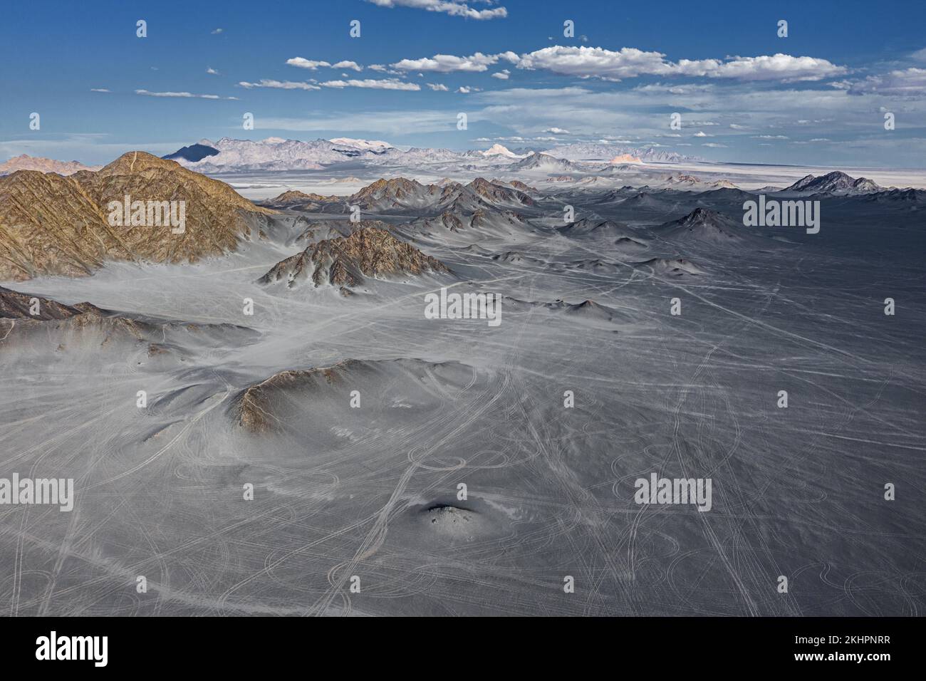 Aerial photos show the most moon-like place on earth—Heidu Mountain in Lenghu Town, northwest ...