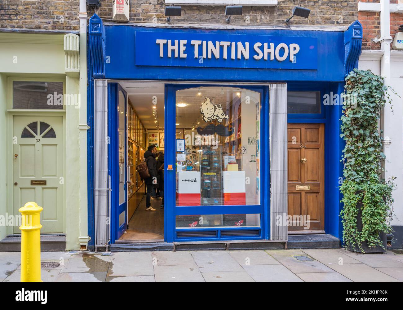 Exterior facade of the Tintin Shop, a shop selling Tintin related comic ...