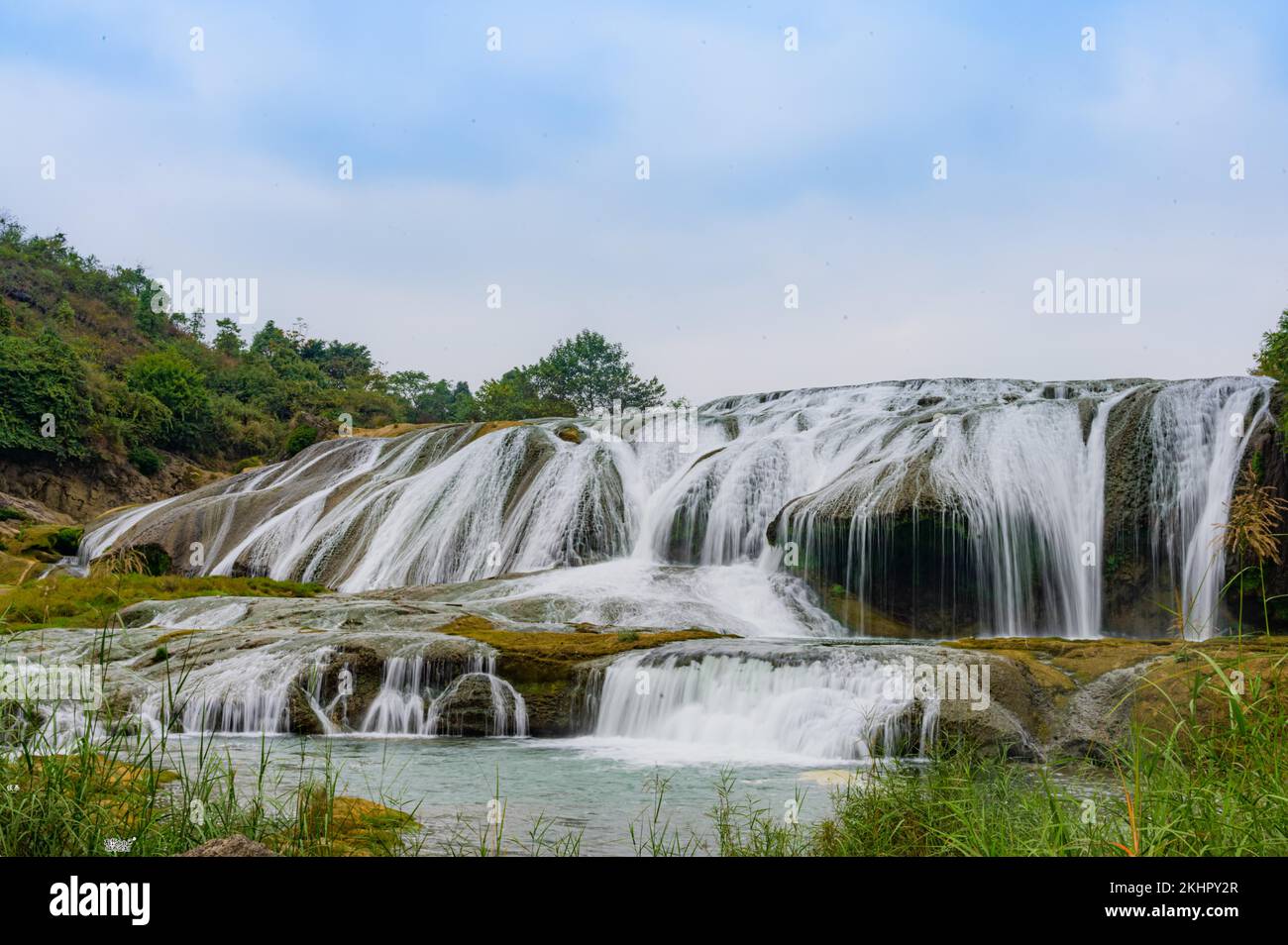 The early winter views of the Huangguoshu Waterfall in Anshun City ...