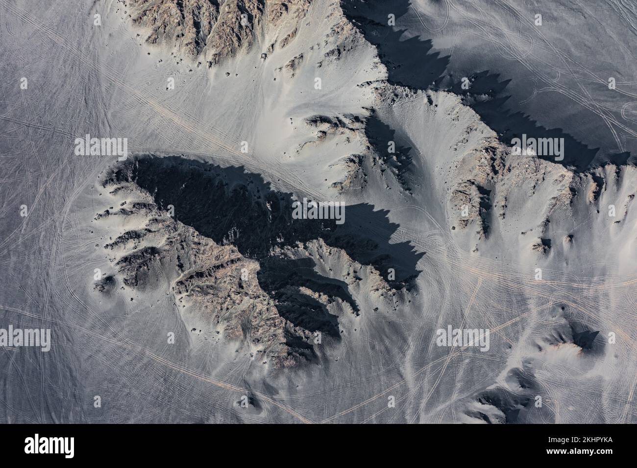 Aerial photos show the most moon-like place on earth—Heidu Mountain in ...