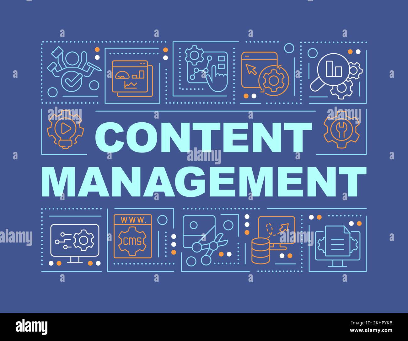 Web content management system image Stock Vector Images - Alamy