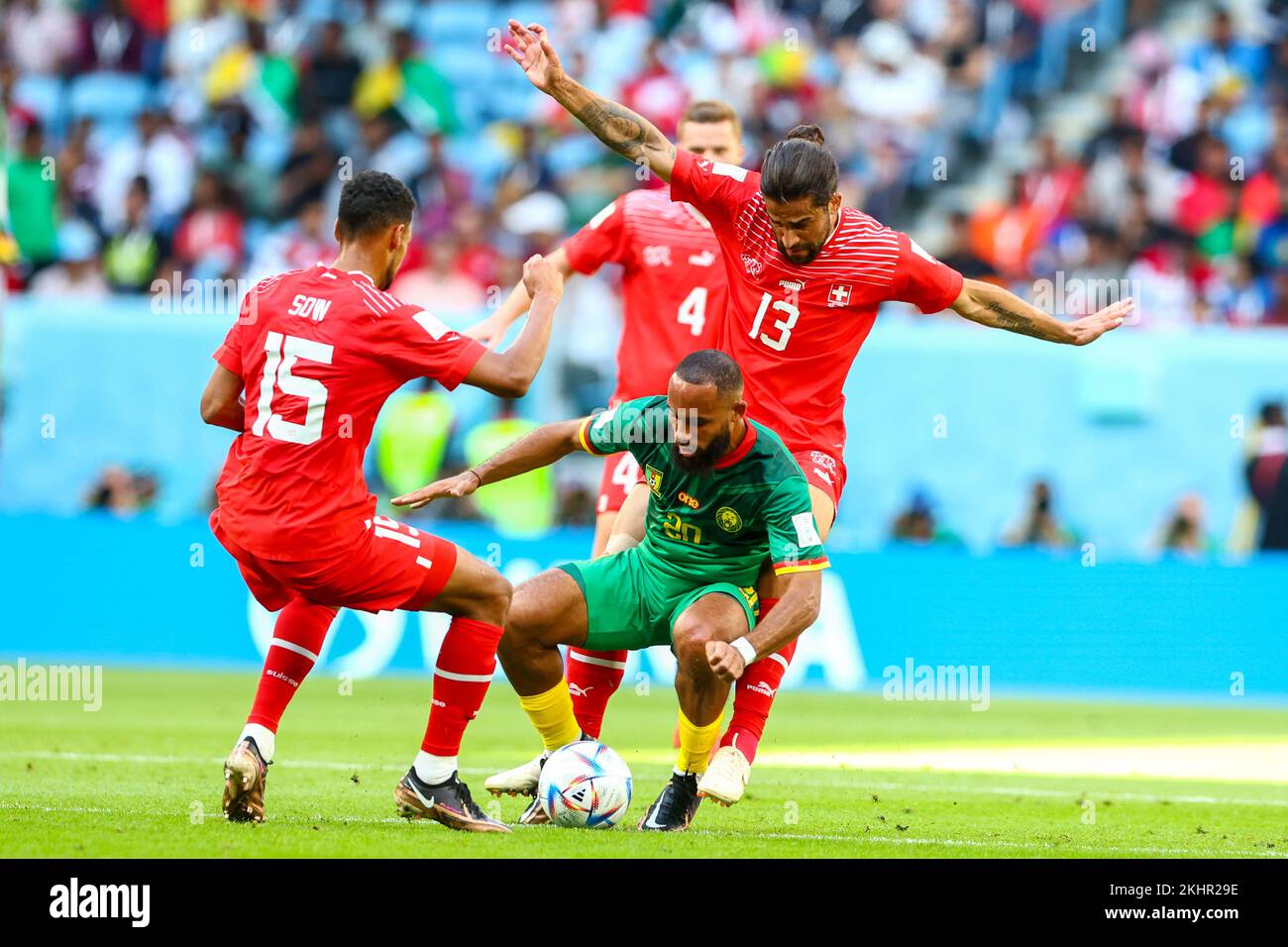 Doha, football, FIFA World Cup 2022, Switzerland. 24th Nov, 2022. vs ...