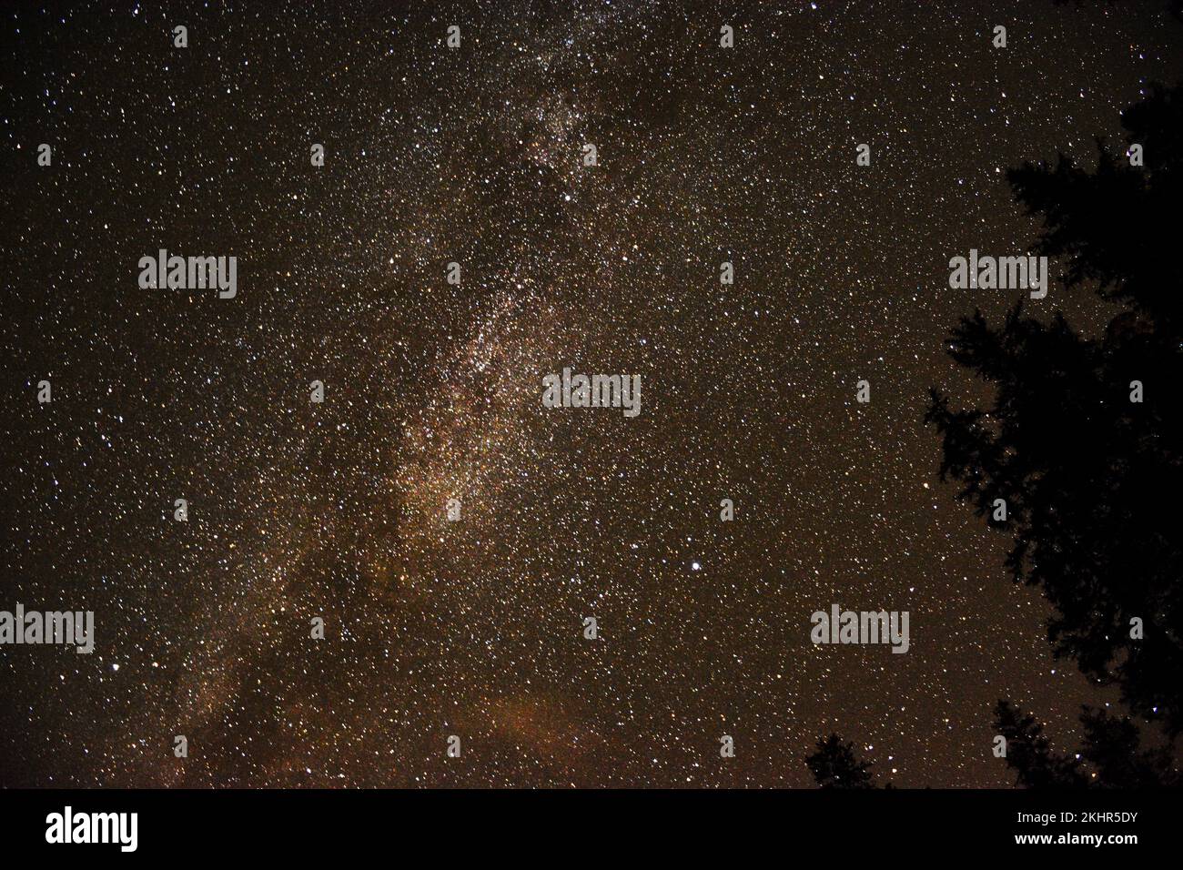 Himmel, Milchstraße, Nacht, Sterne, Planeten, Satelliten, Starlink ...