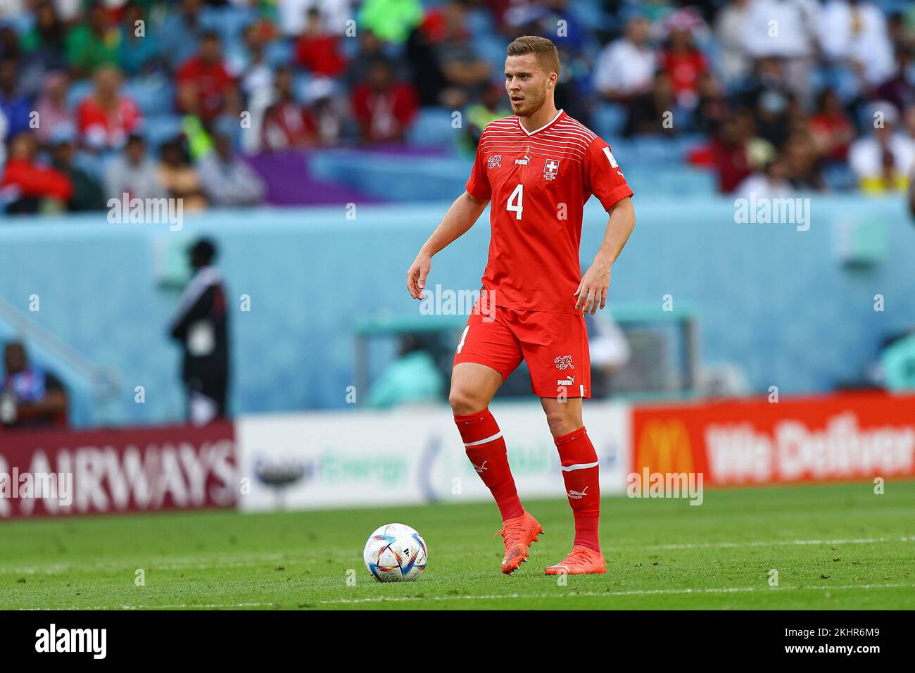 Nico Elvedi during the FIFA World Cup Qatar 2022 Group G match between ...