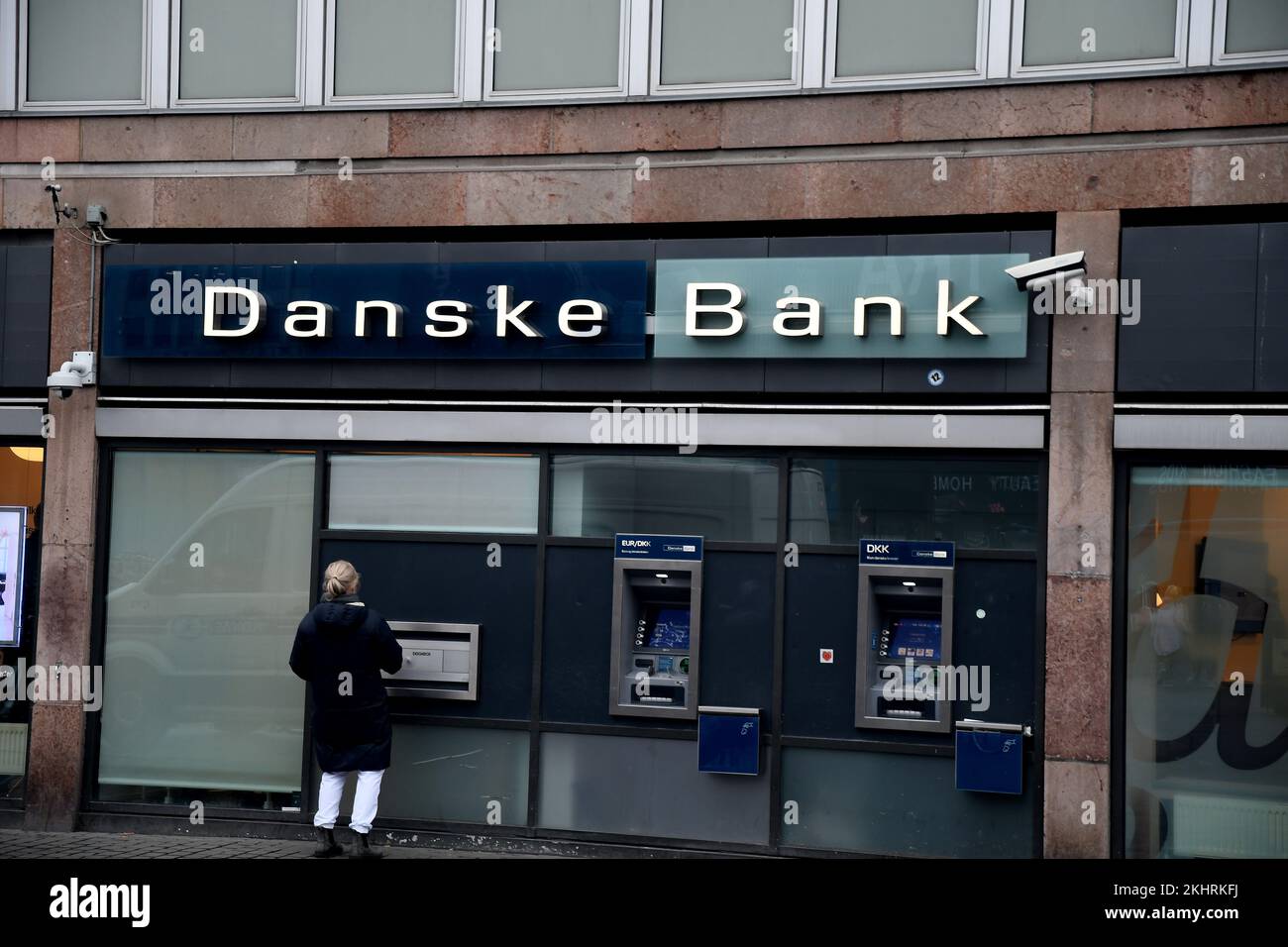 Copenhagen/Denmark/24 November 2022/ Danske bank bramnch in danish ...