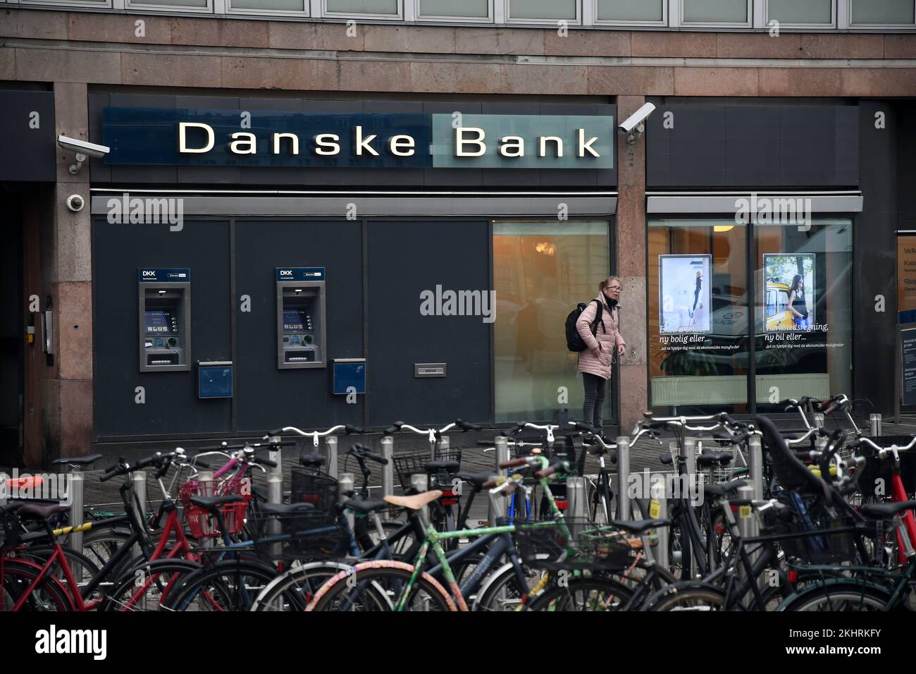 Copenhagen/Denmark/24 November 2022/ Danske bank bramnch in danish ...