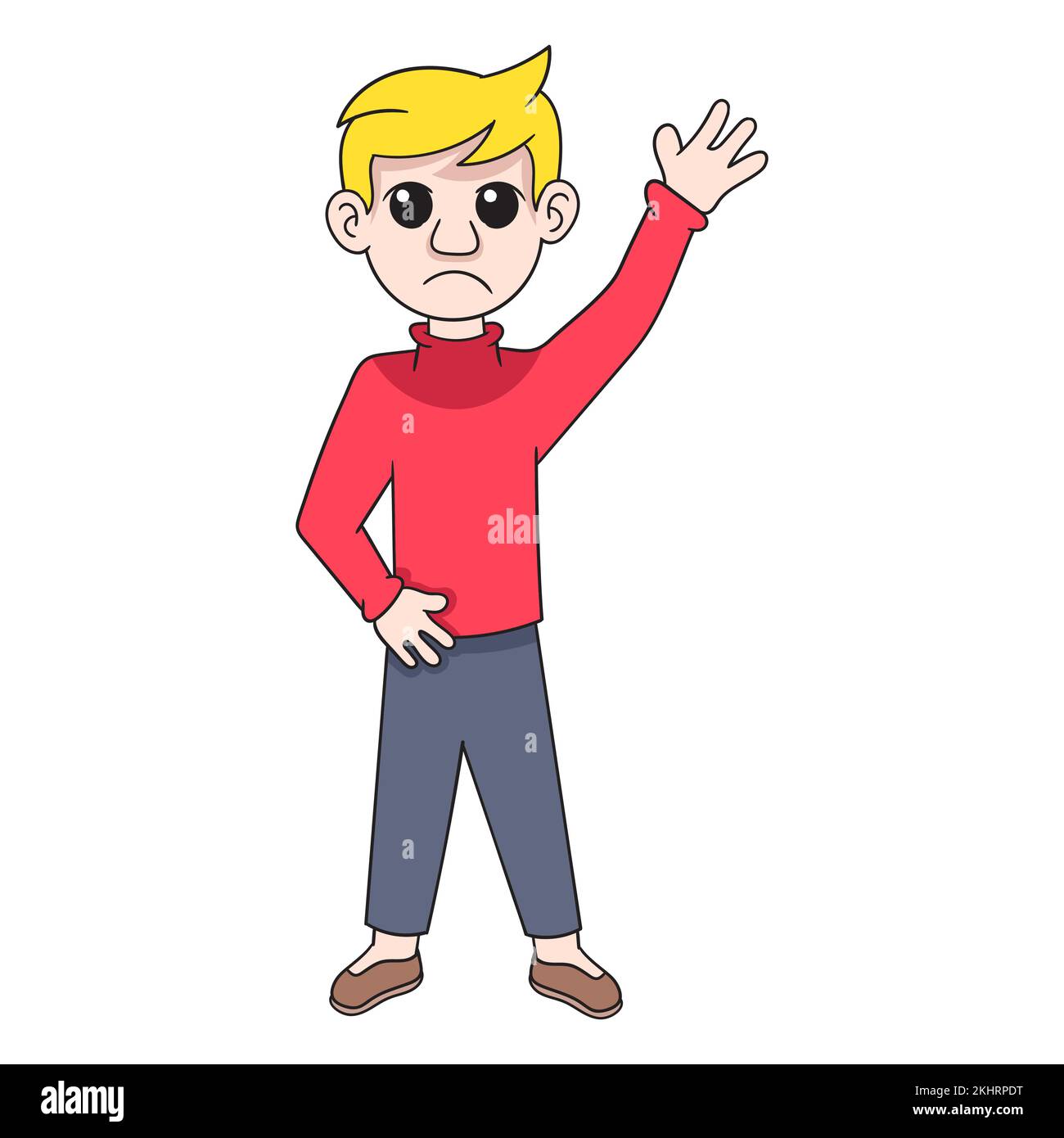 People waving greeting Stock Vector Images - Alamy