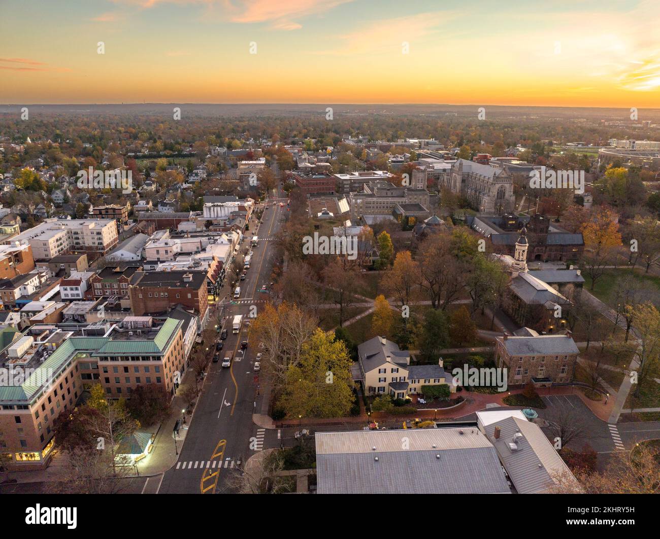 Princeton university aerial hi-res stock photography and images - Alamy