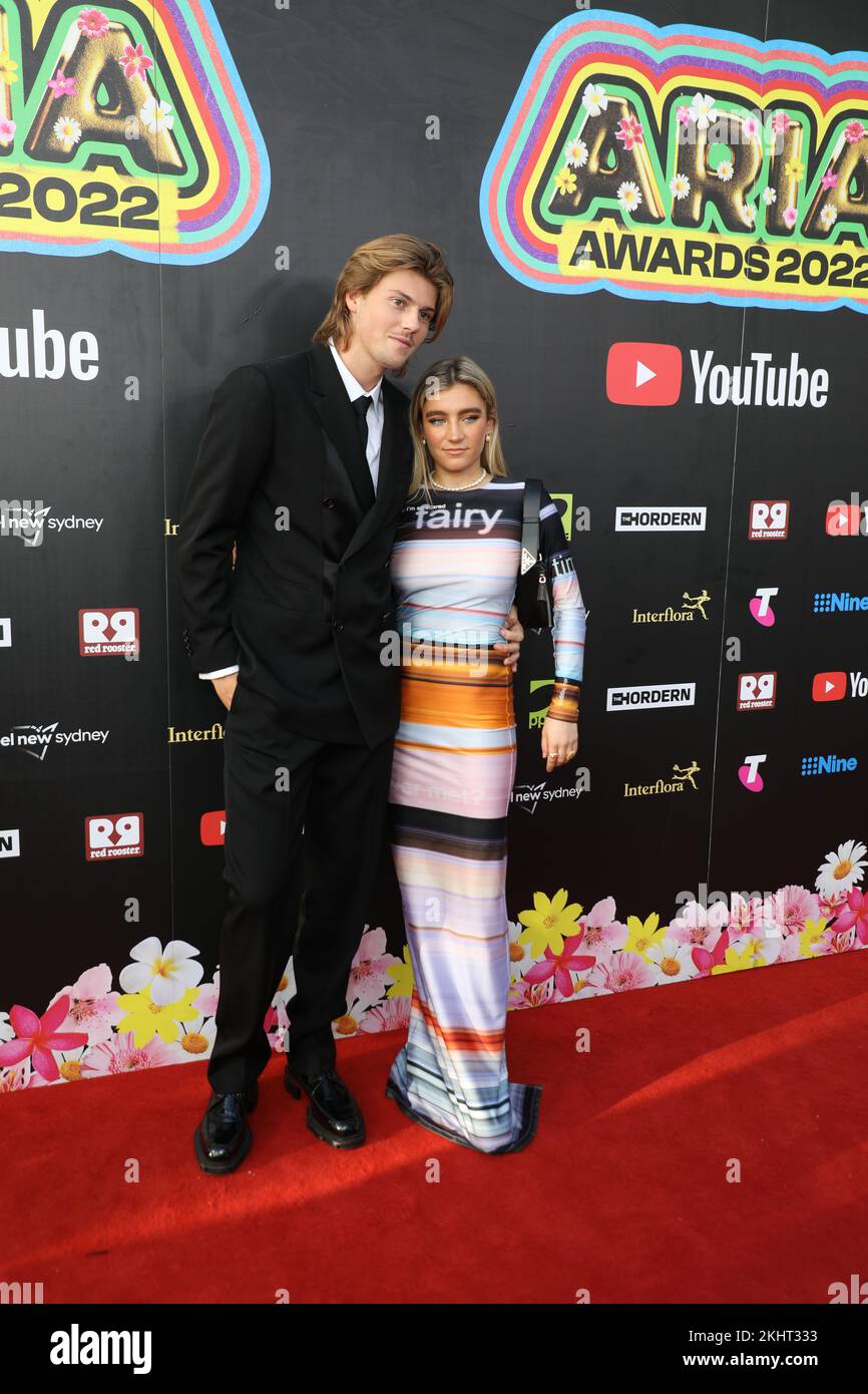 Sydney, Australia. 24th Nov, 2022. Ruel arrives on the red carpet for the 2022 ARIA Awards at ...
