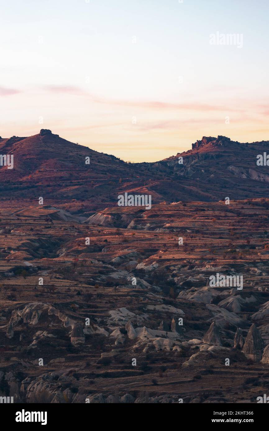 Stunning view of some rock formations in the Red & Rose Valley in ...