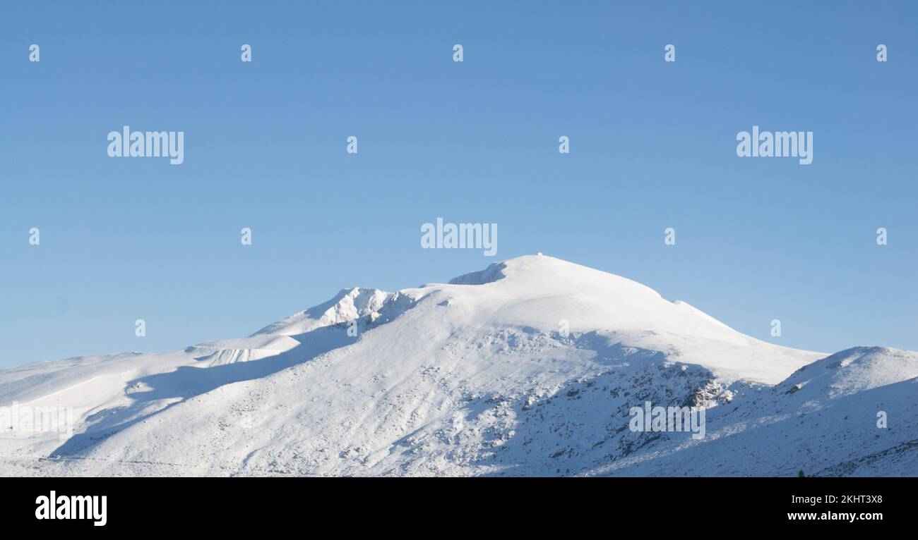 snowy mountain top, daylight, clear sky, cloudless sky, nature mountain ...