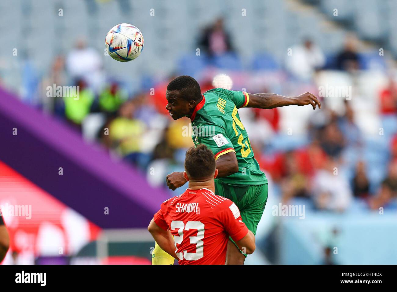 Tolo Nouhou during the FIFA World Cup Qatar 2022 Group G match between ...