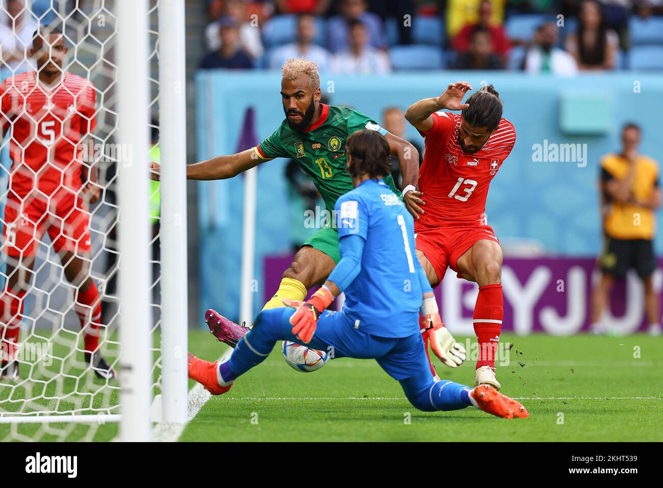 Eric Maxim Choupo-Moting, Ricardo Rodriguez during the FIFA World Cup ...