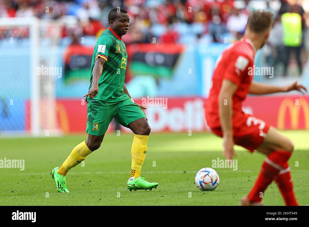 Tolo Nouhou during the FIFA World Cup Qatar 2022 Group G match between ...