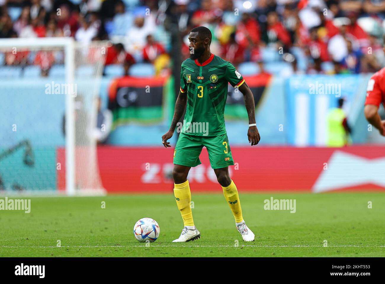 Nicolas Nkoulou during the FIFA World Cup Qatar 2022 Group G match ...