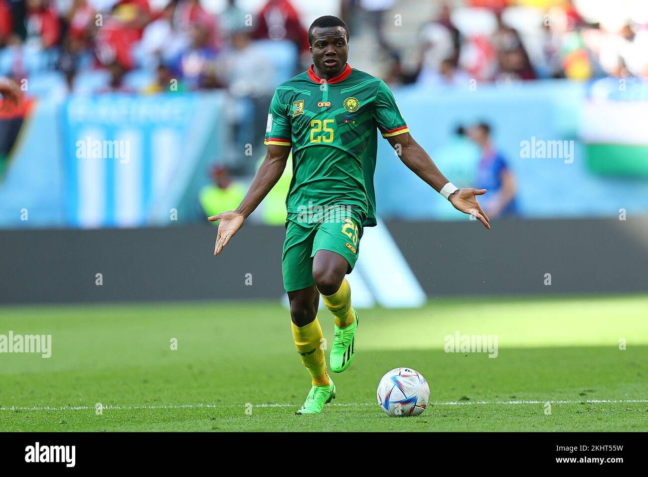 Tolo Nouhou during the FIFA World Cup Qatar 2022 Group G match between ...