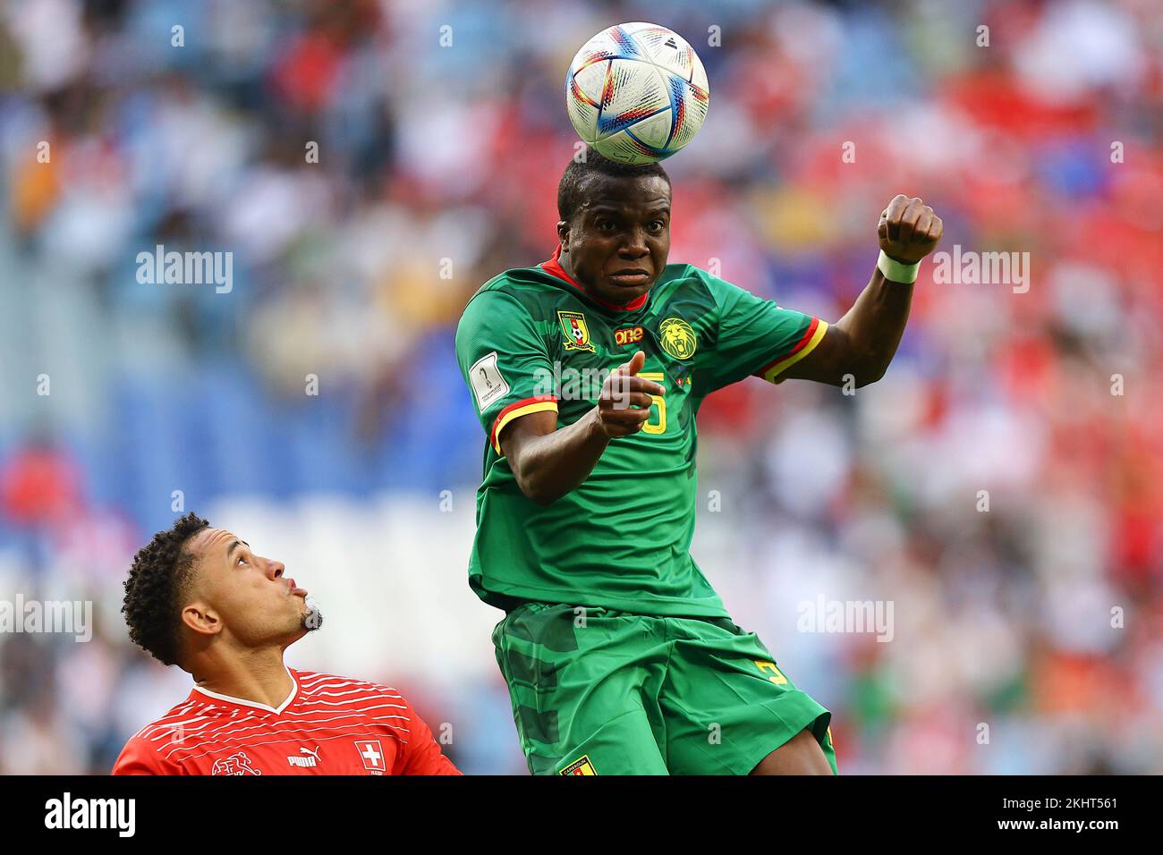 Tolo Nouhou during the FIFA World Cup Qatar 2022 Group G match between ...
