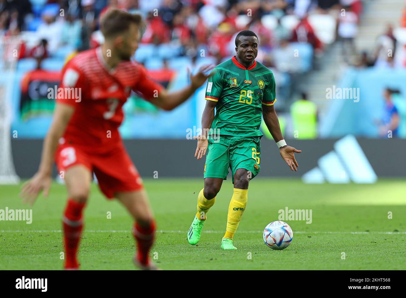 Tolo Nouhou during the FIFA World Cup Qatar 2022 Group G match between ...