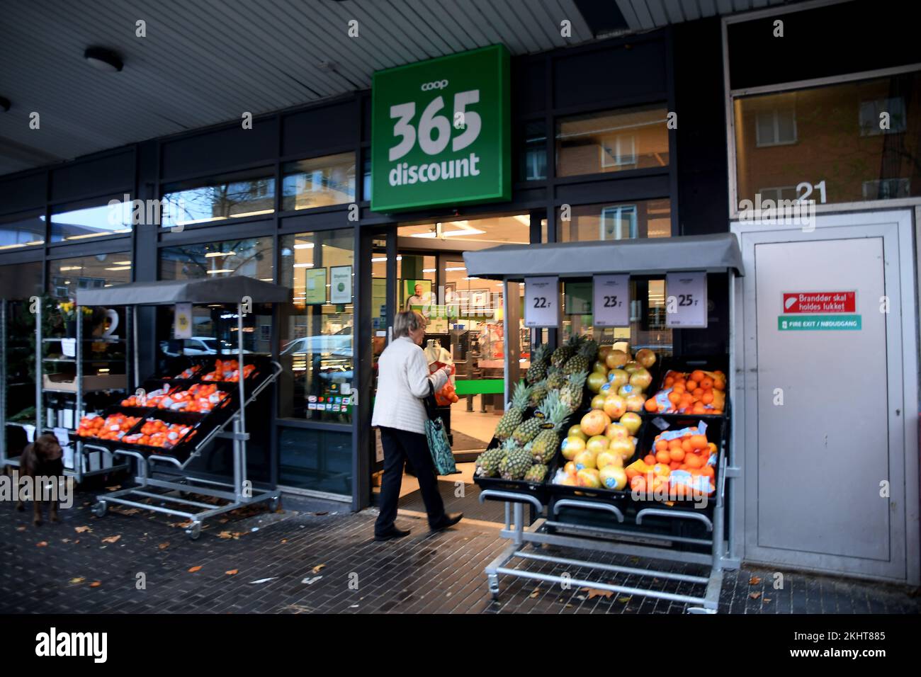 Copenhagen/Denmark/24 November 2022/ Inflation high food price in ...