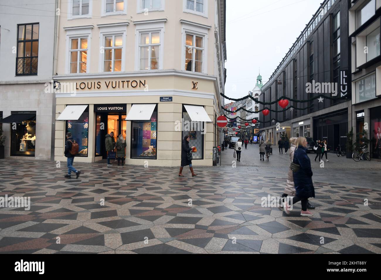 Copenhagen/Denmark/24 November 2022/Shopprs at Louis Vuittons storeon ...