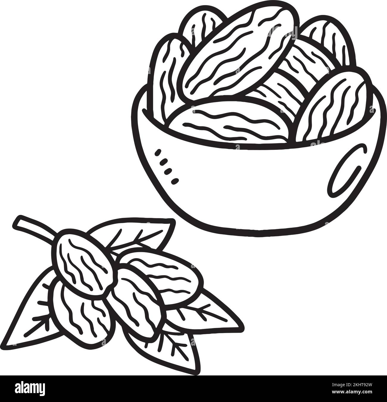 Dried Food Clipart Black