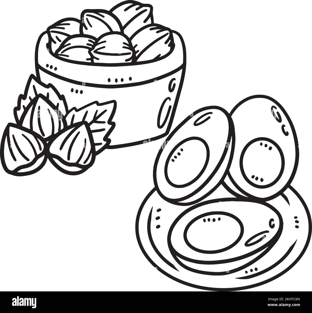 Dried Food Clipart Black