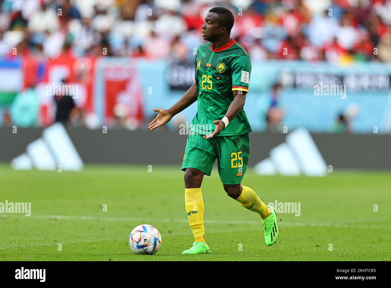 Tolo Nouhou during the FIFA World Cup Qatar 2022 Group G match between ...