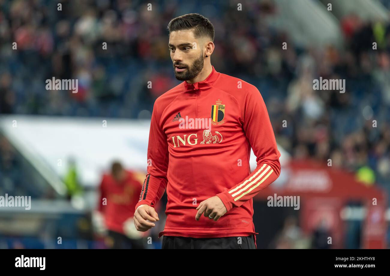 Saint Petersburg, Russia – November 16, 2019. Belgium national football ...