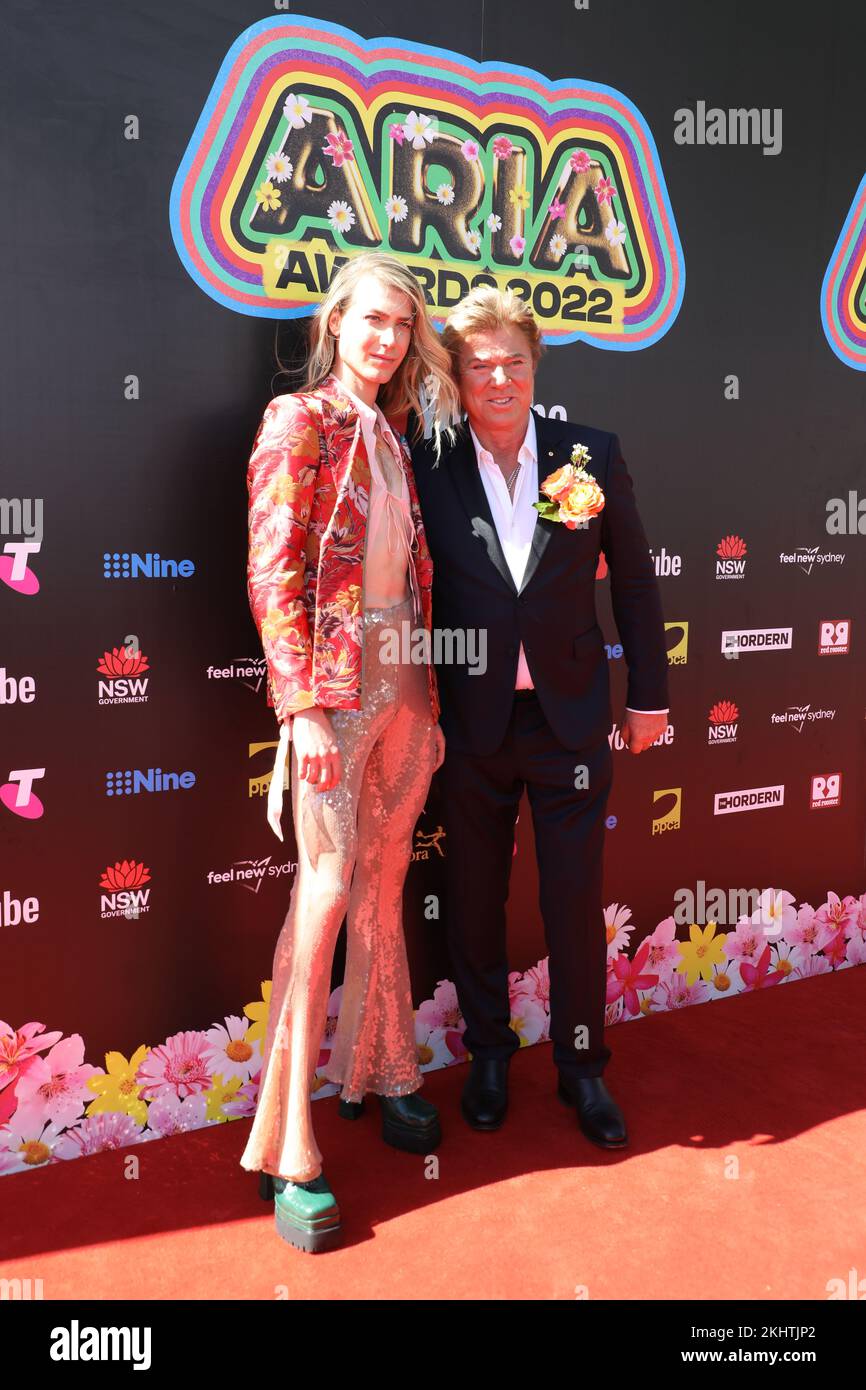 Sydney, Australia. 24th Nov, 2022. Christian Wilkins and Richard Wilkins arrive on the red ...