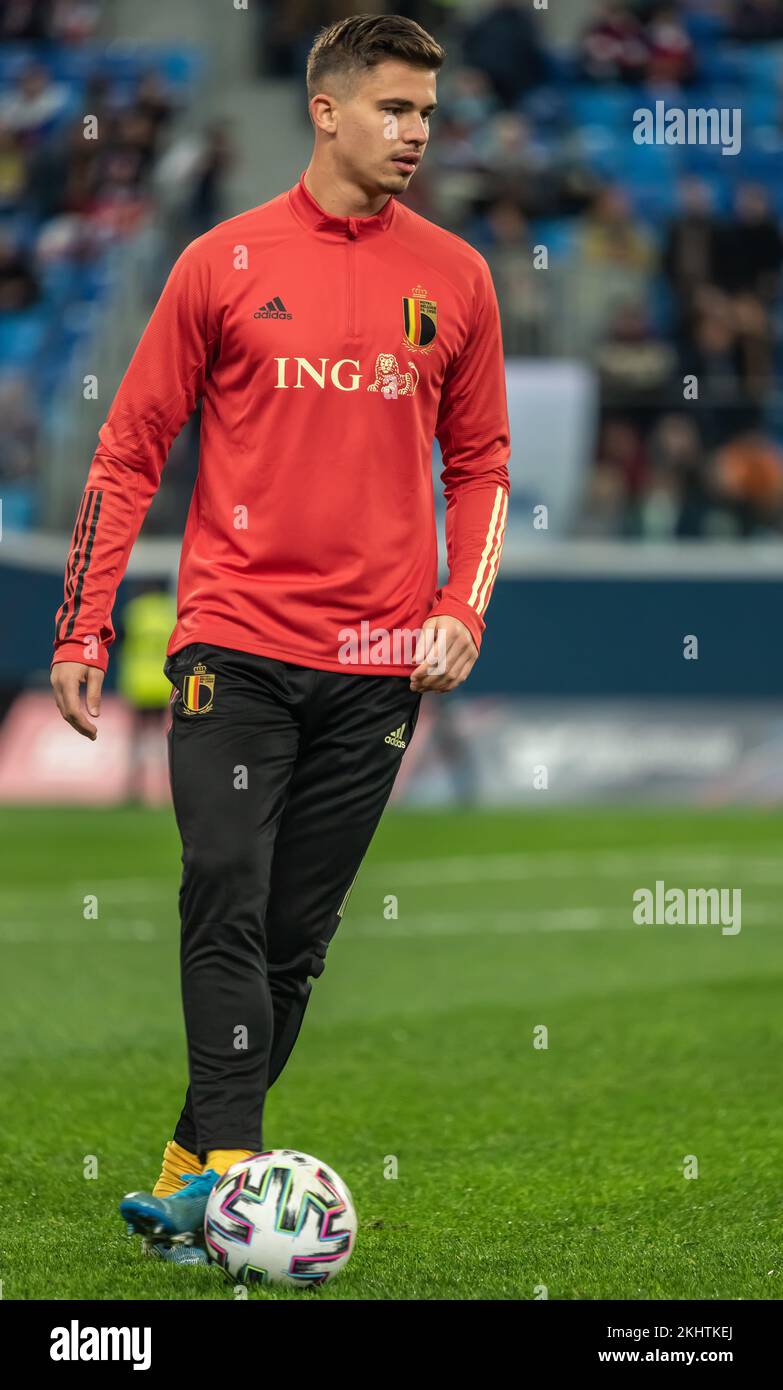 Saint Petersburg, Russia – November 16, 2019. Belgium national football ...