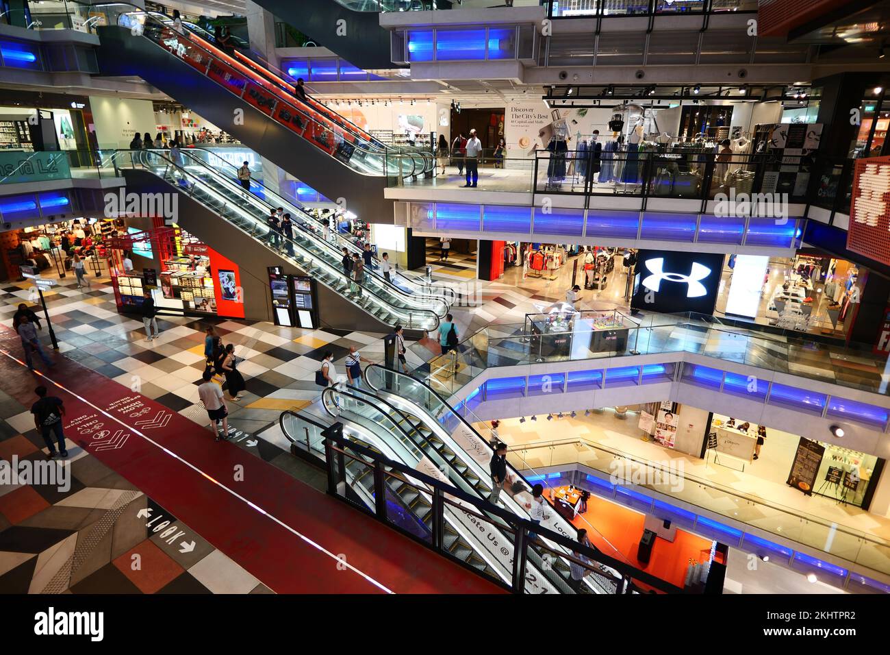 singapore Funan 2 june 2022. the shoppes in Funan retail mall buildings ...