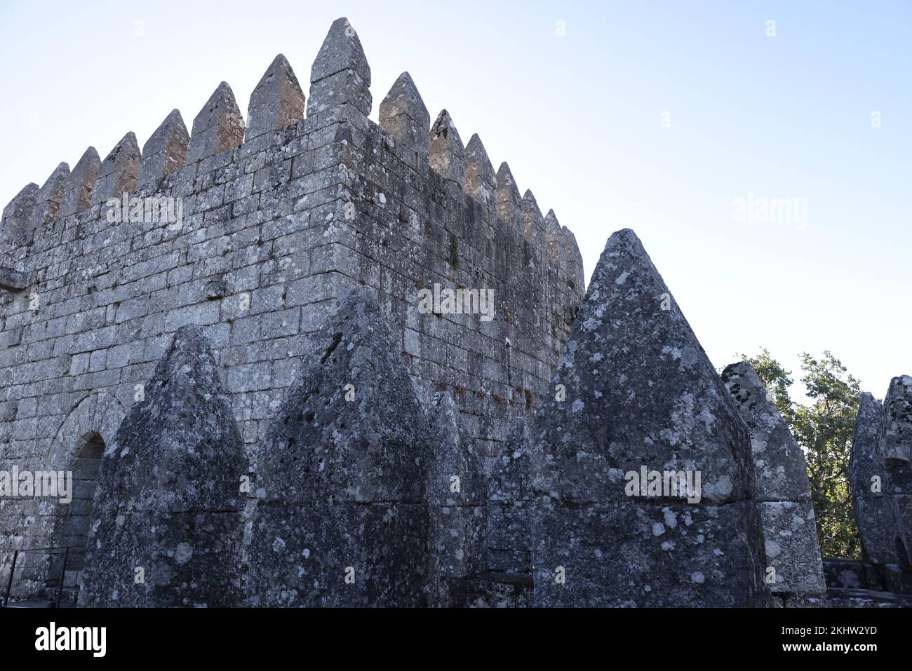 Portugal, the Minho, Castelo da Póvoa de Lanhoso castle Stock Photo - Alamy