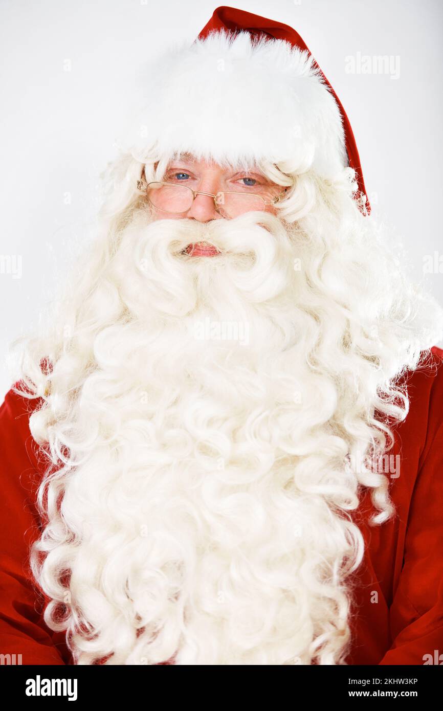 Father christmas face hi-res stock photography and images - Alamy