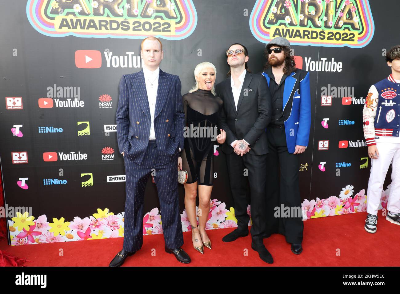 Sydney, Australia. 24th November 2022. Amyl and the Sniffers arrives on ...